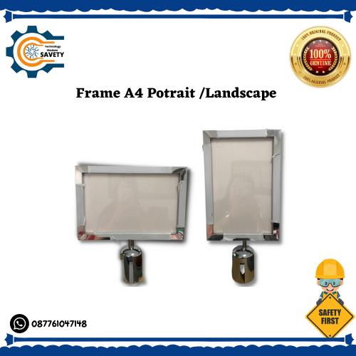 Jual Sign Frame A4 Potrait Signage Poster/Papan Antrian Stainless ...
