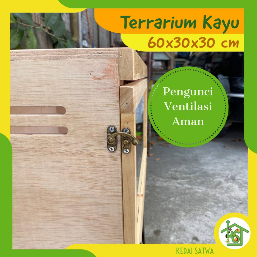 Jual Terrarium Kayu Kandang Reptile Reptil | Kandang Ular Sulcata ...