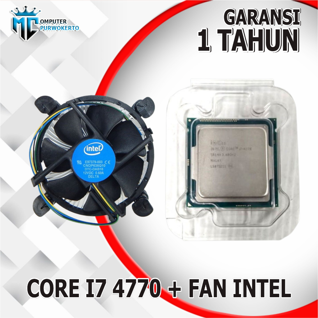 Jual Processor Intel Core I7 4770 3 4 Ghz Socket 1150 Fan Intel