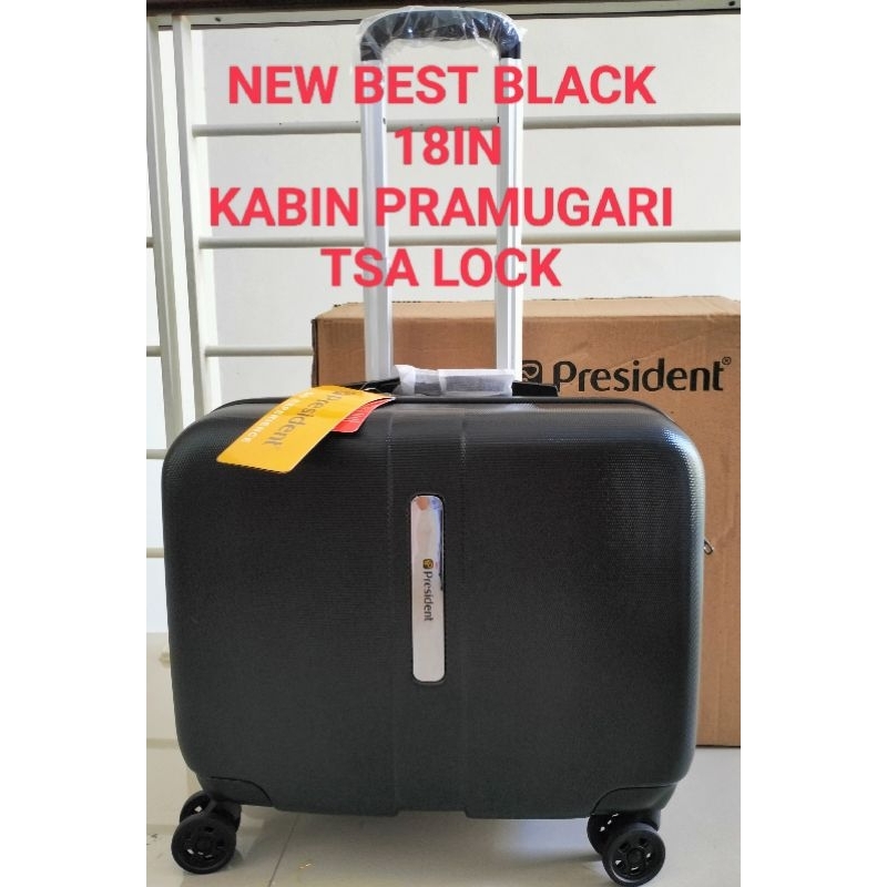 Jual KOPER KABIN FIBER 18 INCHI PRESIDENT PRAMUGARI ORIGINAL TSA ...