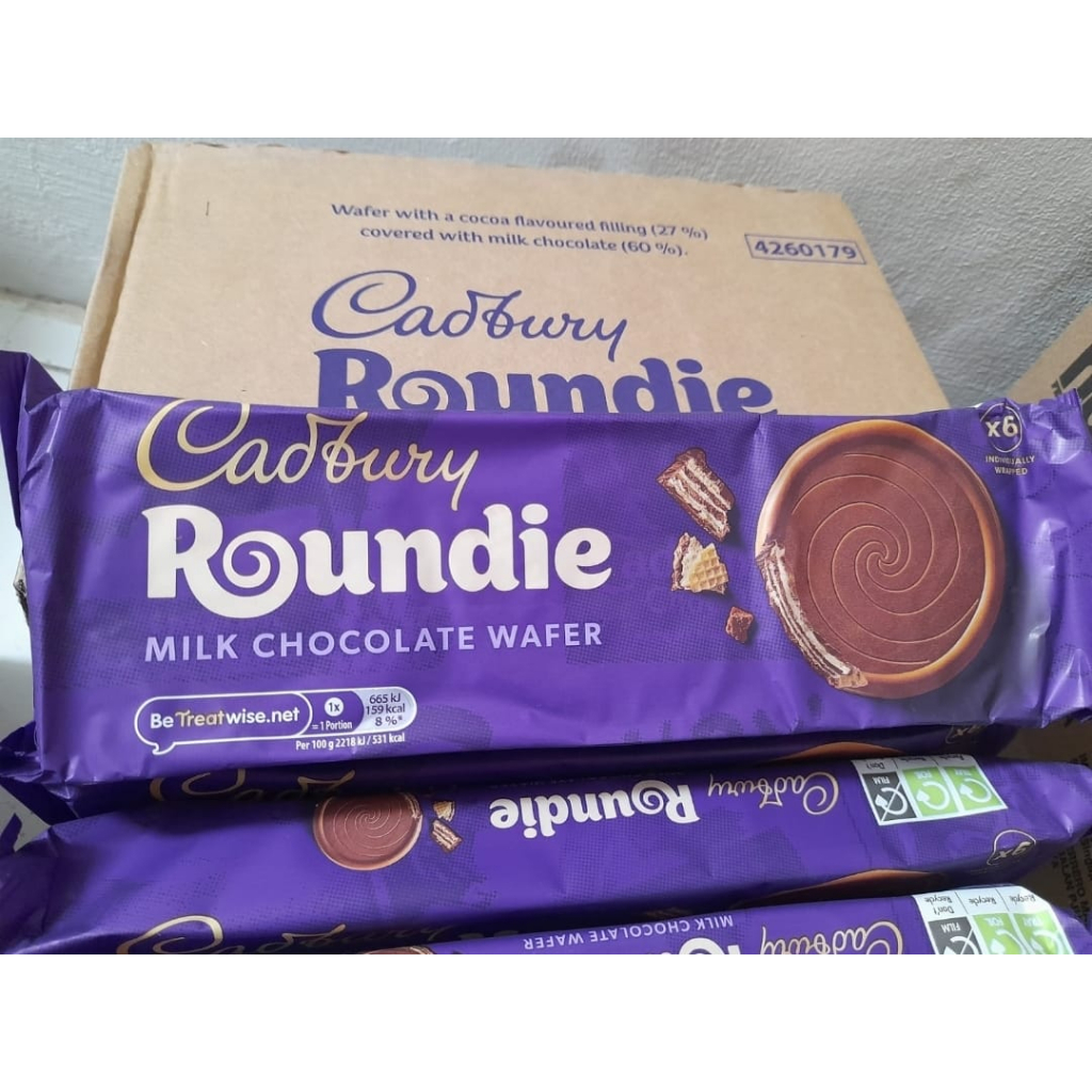 Jual Cadbury Roundie milk chocolate isi 6 180gr | Shopee Indonesia