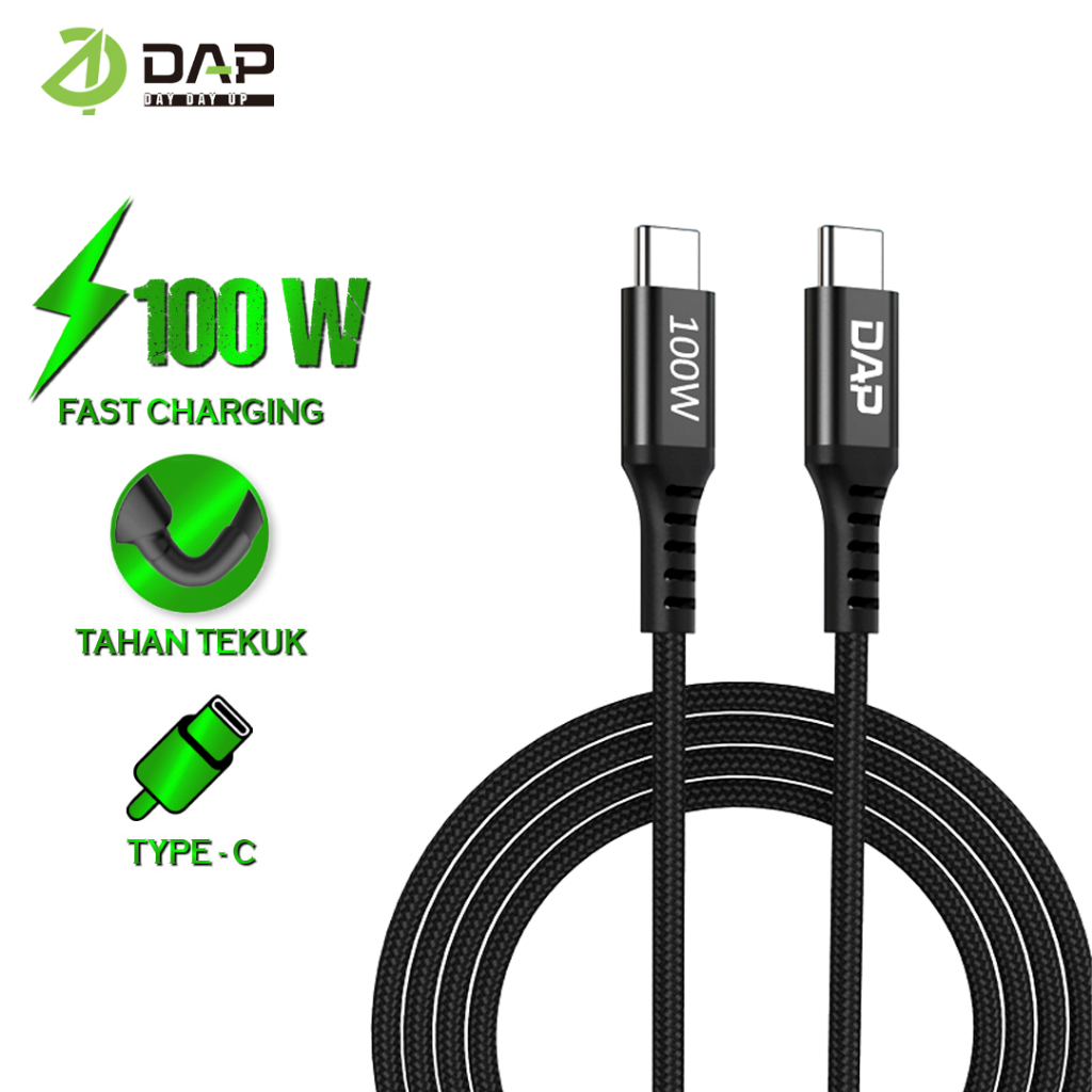 Jual Kabel Type C to Type C Support Quick Charge Original DAP D-CC150 ...