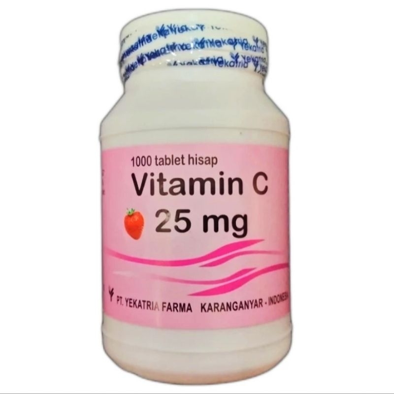Jual VITAMIN C 25mg (1000's /Botol) - YEKATRIA | Shopee Indonesia