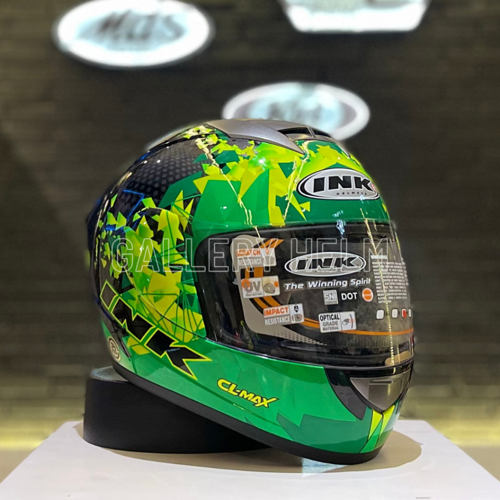 Jual INK CL Max #6 Green Fluo / Helm full Face / INK full Face / INK CL ...