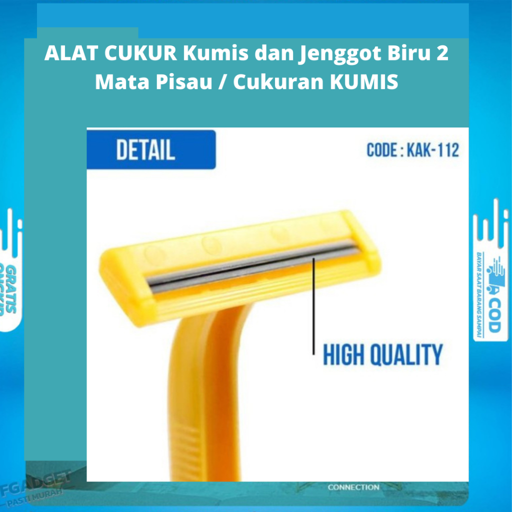Jual Alat Cukur KUMIS 2 Mata Pisau/ Alat Cukur Manual/Cukuran Jenggot ...