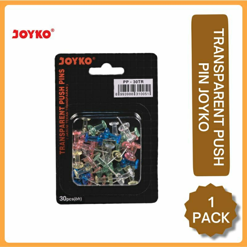 Jual Push Pin Joyko PP - 30TR / Jarum Tusuk Papan Joyko / Push Pin ...