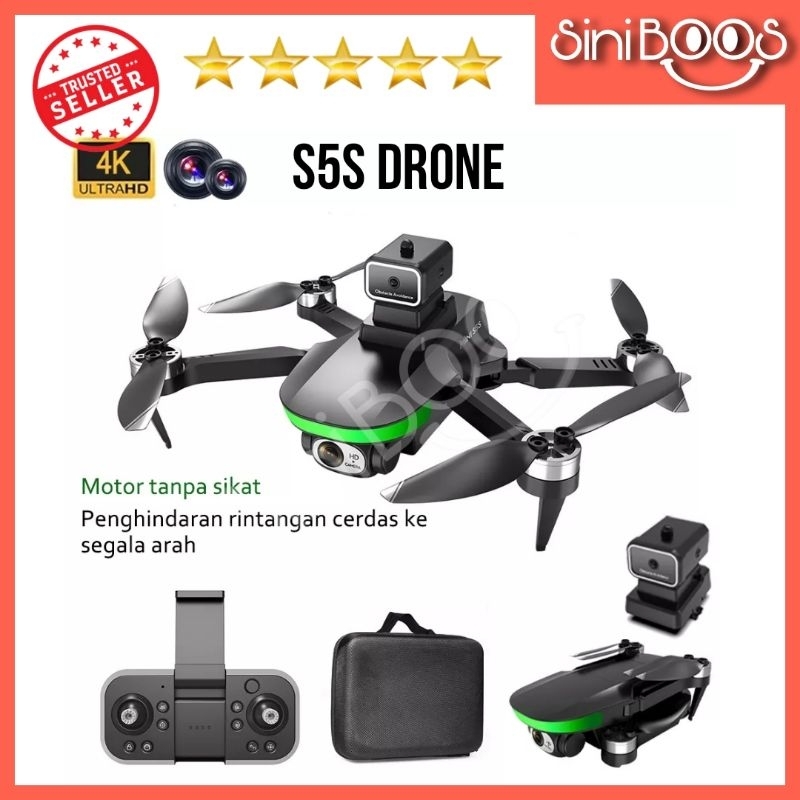Jual Drone S5S 4K Camera Brushless Motor dengan Sensor Anti Nabrak ...