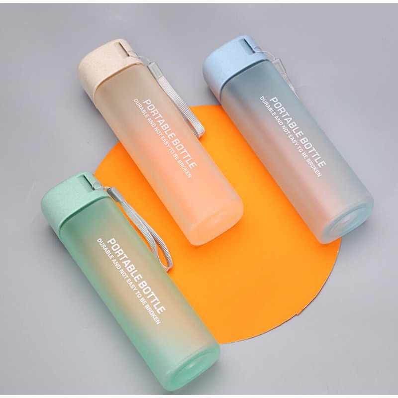 Jual 7682 Botol Air Minum Doff Portable Model Segi 550ML - Tempat Minum ...