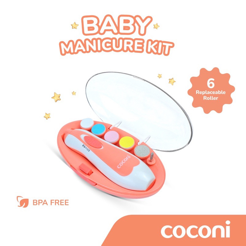 Jual Coconi Baby Manicure Kit Electric / Baby Nail Trimmer Electric ...