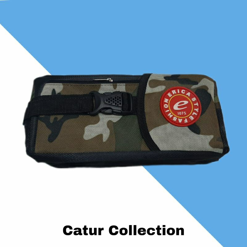 Jual Kotak Pensil/Tempat Pensil Kain Motif Army | Shopee Indonesia