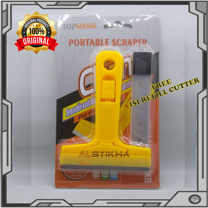 Jual Pisau Pembersih Kaca Ubin Keramik Lantai + Refill portable Scaper ...