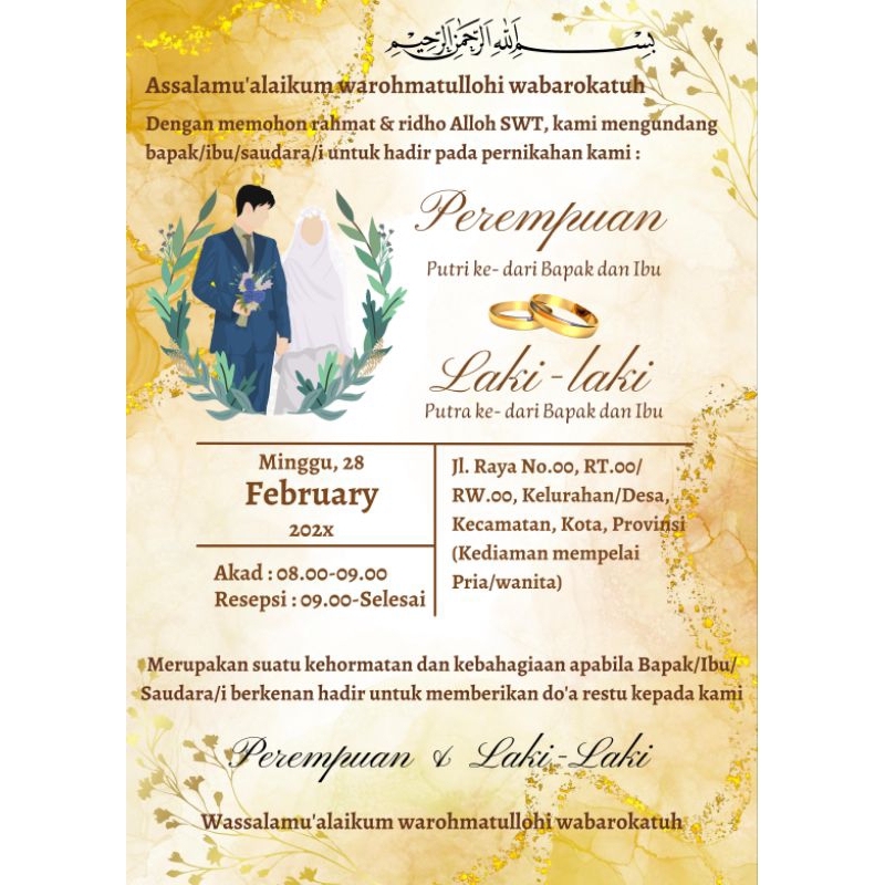 Jual undangan gambar/jpg/png pernikahan/lamaran | Shopee Indonesia