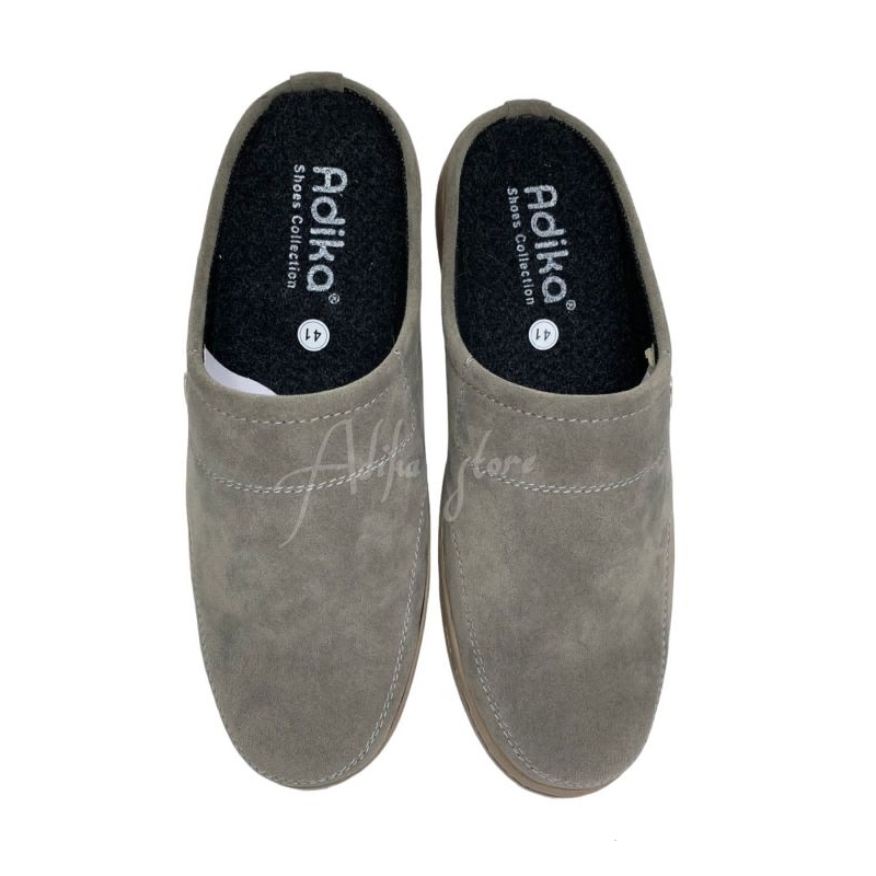 Jual Sepatu Selop Kulit Suede Pria Sepatu Sandal Sepatu Sendal Bustong ...