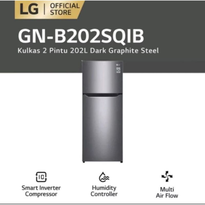 Jual Kulkas 2Pintu LG 202SQIB Inverter Terbaru | Shopee Indonesia