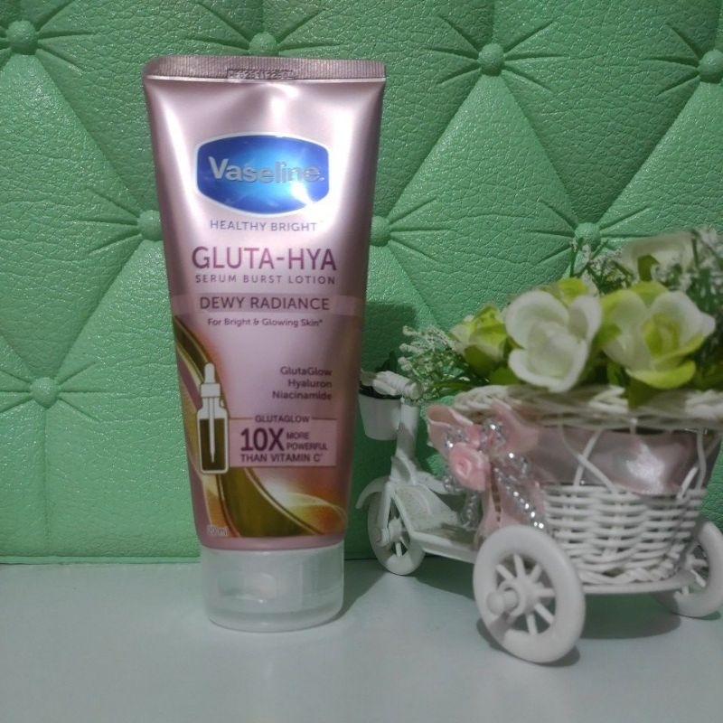 Jual Vaseline Healthy bright Gluta-Hya serum burst lotion dewy radiance ...