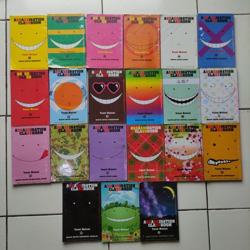 Jual komik assassination classroom set 1-21end by yusei matsui | Shopee ...