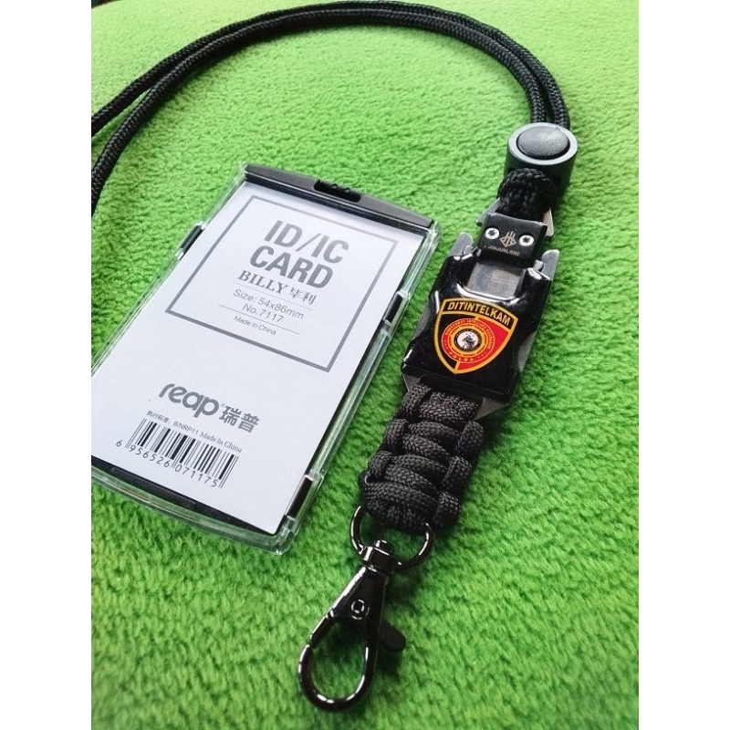 Jual lanyard tactical id card logo DITINTELKAM | Shopee Indonesia