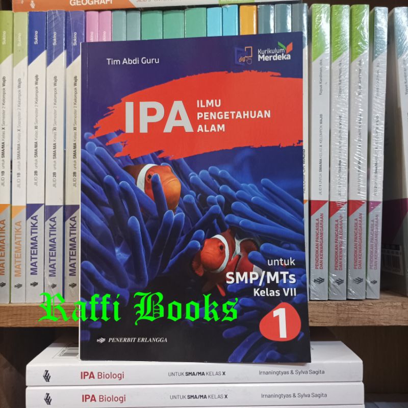 Jual Buku IPA Kelas 1/VII 7 SMP Erlangga Kurikulum Merdeka Revisi ...