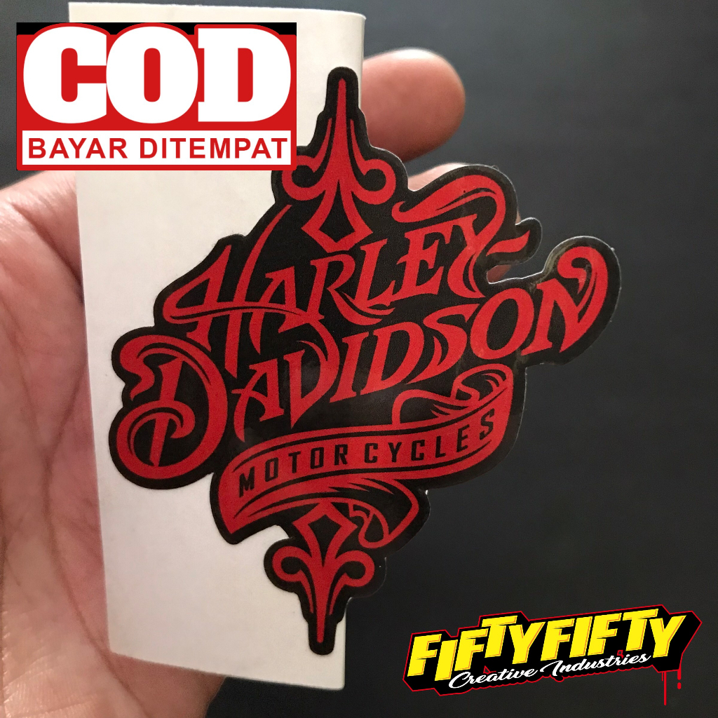 Jual Stiker Print Cut LOGO HARLEY DAVIDSON Model 2 Stiker Printing ...
