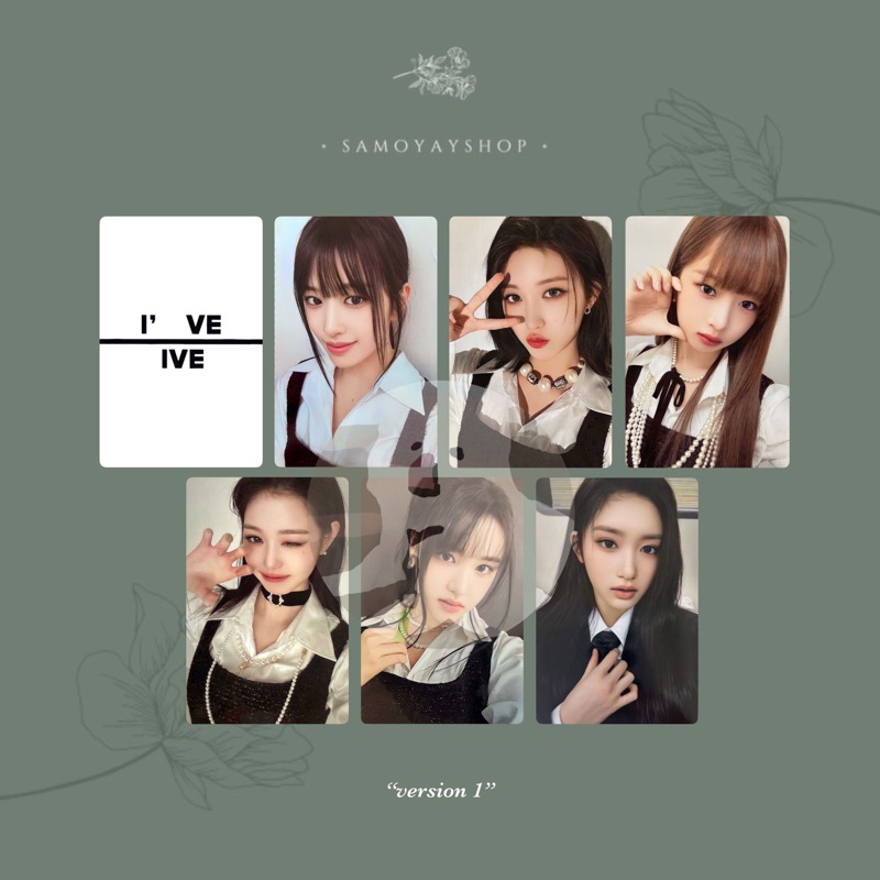 Jual Photocard Unofficial Ive I've Version 1 2 3 Jewel Case Pre-Order Benefit Pob Mmt Namil ...
