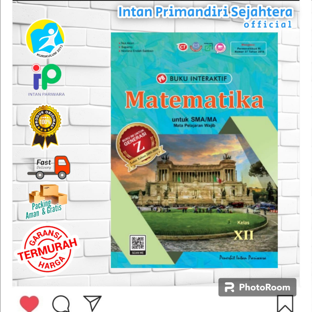 Jual PROMO !!! BUKU PR INTERAKTIF SMA/MA : MATEMATIKA WAJIB KELAS 12 SEMESTR 1 & 2 terbaru 2023/ ...