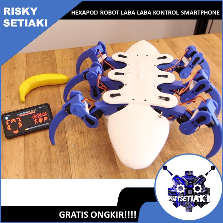 Jual HEXAPOD ROBOT ROBOT LABA LABA KONTROL SMARTPHONE | Shopee Indonesia
