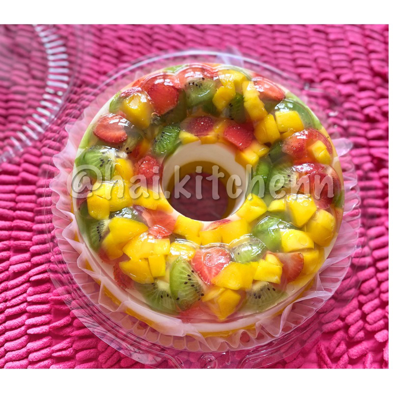 Jual Puding buah premium | Pudding ultah | Birthday pudding | Fruit ...