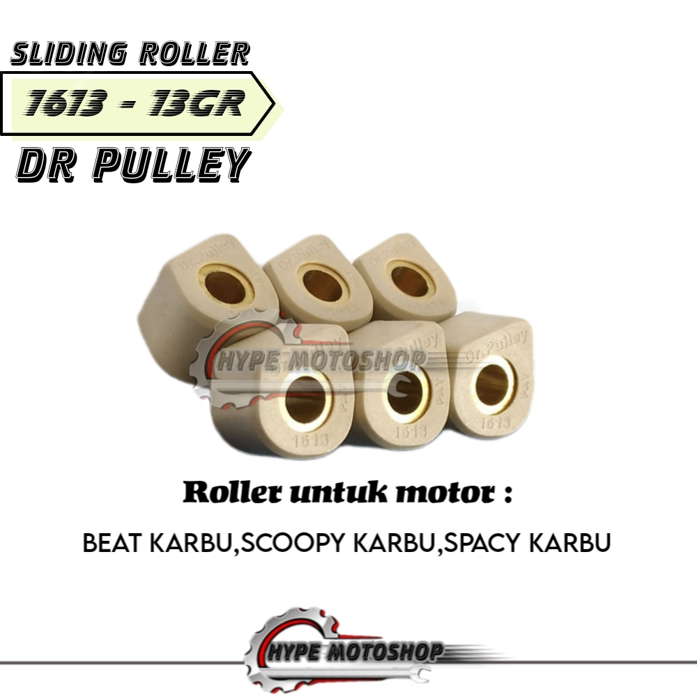 Jual SLIDING ROLLER DR PULLEY 1613 BEAT SPACY SCOOPY KARBU 7gr , 8gr ...