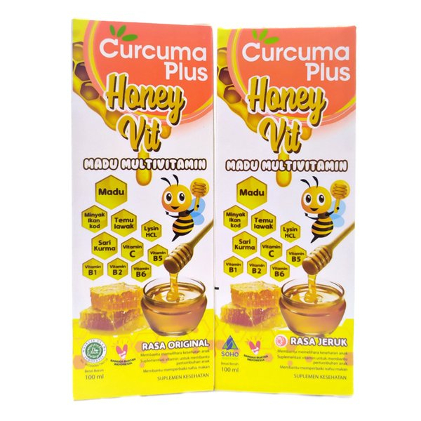 Jual Curcuma Plus Honey Vit Sirup 100 ml Soho / Madu Multivitamin ...