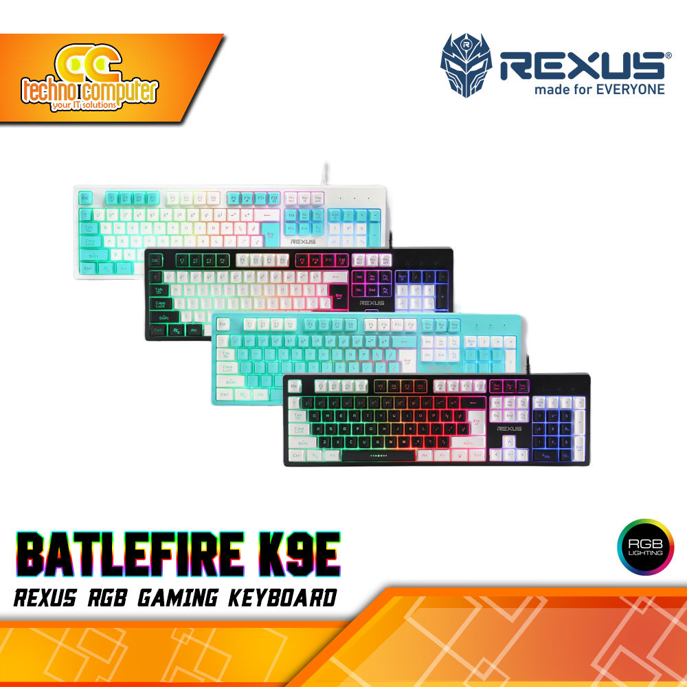 Jual REXUS BATTLEFIRE RX-K9E - Gaming Keyboard | Shopee Indonesia