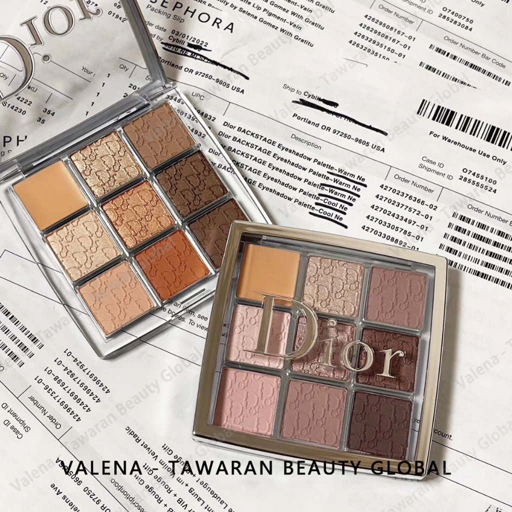 Jual Dior Backstage Eye Shadow Palette Full Size 10gr Dior Eyeshadow Glow Face Pallette 001 Warm ...