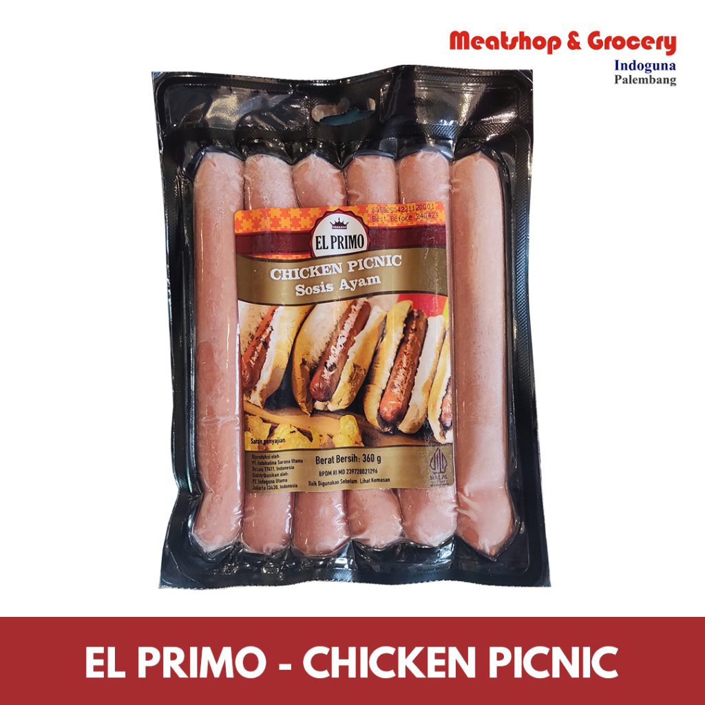 Jual Sosis El Primo Chicken Picnic 360 Gram | Sosis Ayam | Meatshop ...