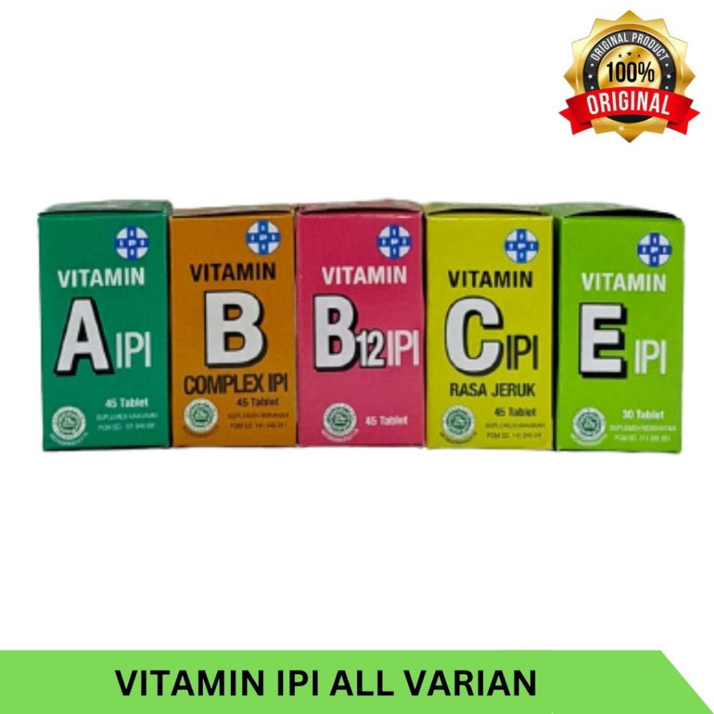 Jual Vitamin Ipi Tablet Hisap Aipi B1ipi B12ipi Bcomplexipi | Shopee ...
