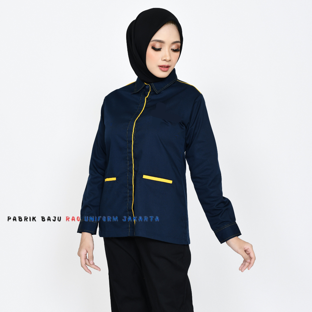 Jual Baju Kerja Wanita/Baju Kemeja Cewek dan Cowok/Seragam Kerja Coupel/Seragam Kantor Pria ...