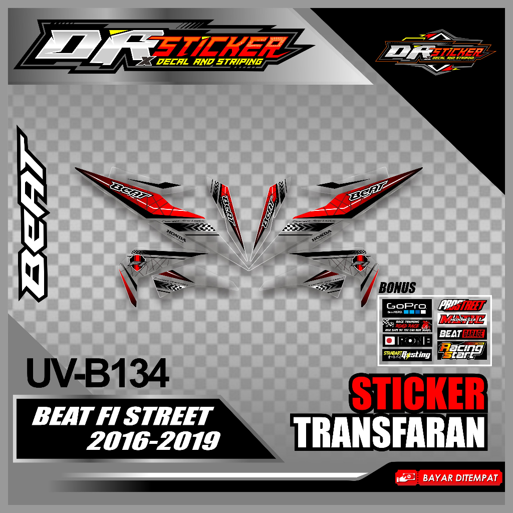 Jual STICKER STRIPING TRANSPARAN BEAT NEW ESP 2016-2017-2018-2019 ...