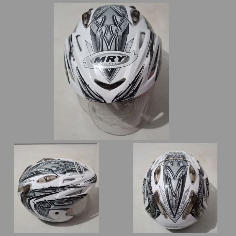 Jual Helm MRY motif helm murah motif | Shopee Indonesia