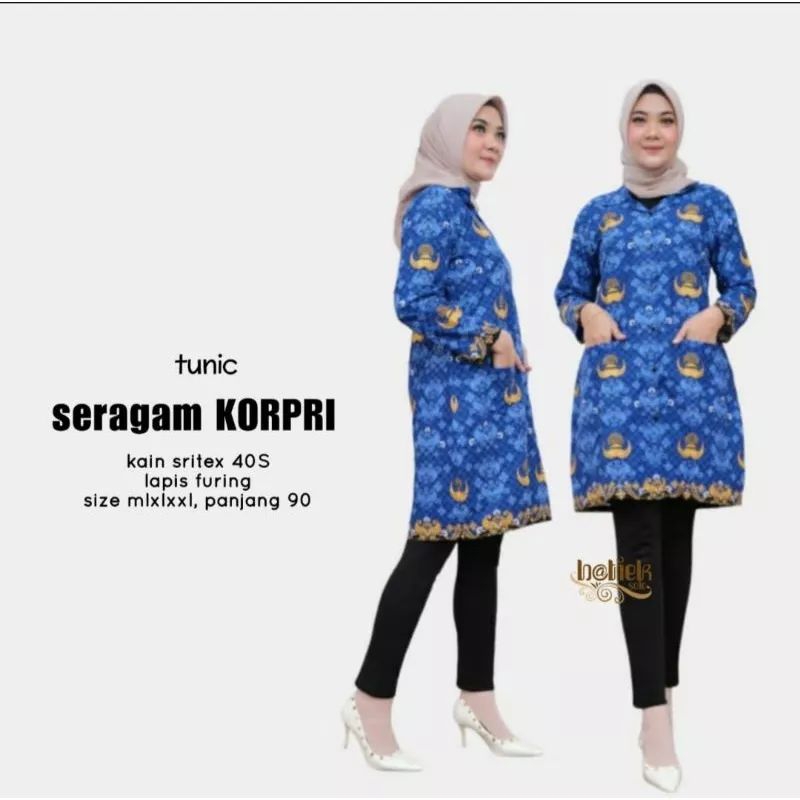 Jual Tunik korpri wanita terbaru tunik asn wanita terbaru full furing tunik asn korpri terbaru ...