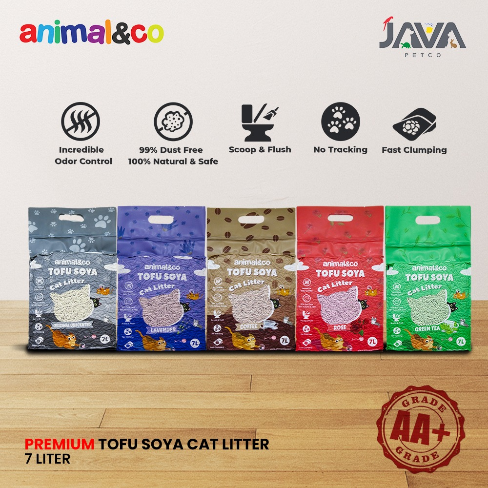 Jual AnimalnCo Pasir Kucing Gumpal Soya Baby Powder - Pasir Tofu Cat ...
