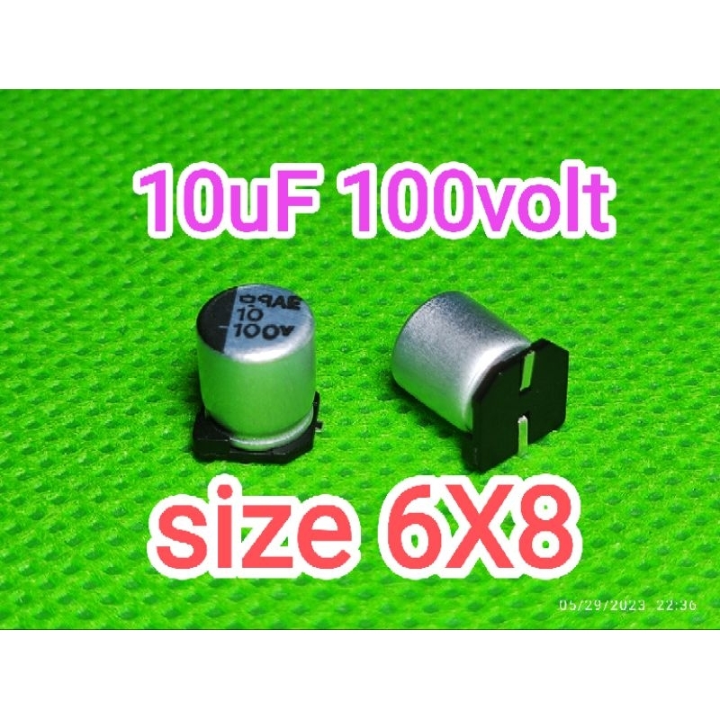 Jual Solid kapasitor capasitor elko elco SMD 10uF 100v 10 uf 100volt ...