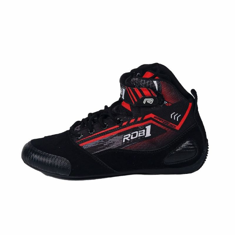 Jual Sepatu Drag Bike ROB1 Racing - Evo Black Red | Shopee Indonesia
