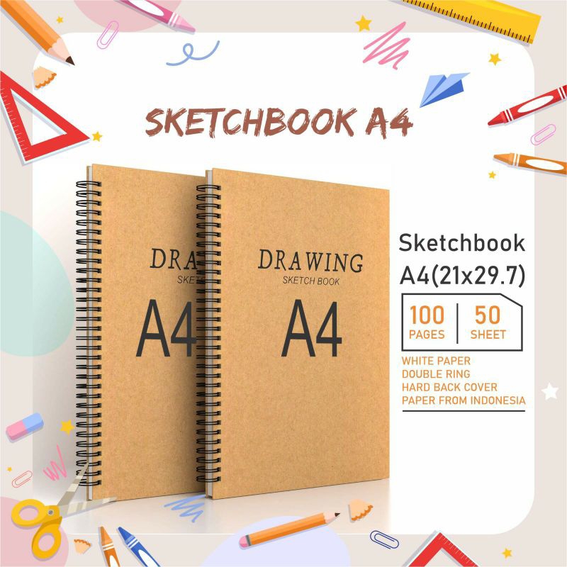Jual Buku Sketsa Sketchbook Wired A4 Craft Cover Jilid Spiral Buku ...