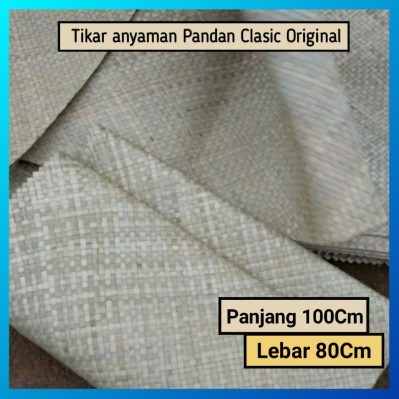 Jual Tikar Pandan Karpet Elo Ukuran 100 x 80 Cm Samak Camping Ruang ...