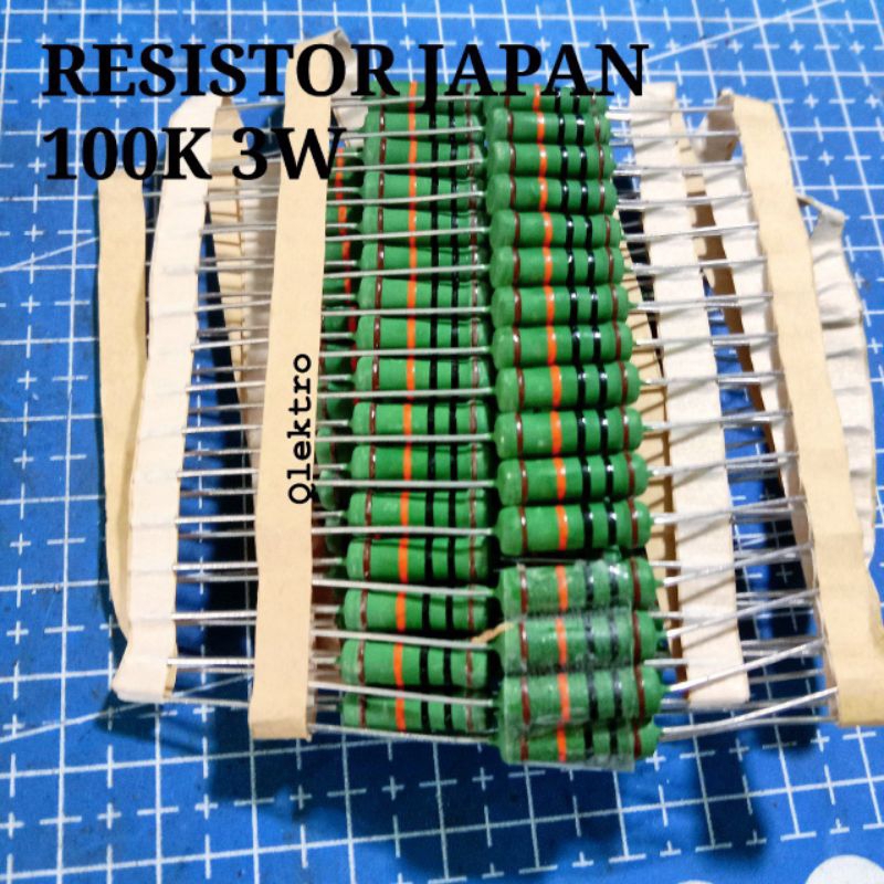 Jual Resistor 100k 3W Resistor Japan | Shopee Indonesia
