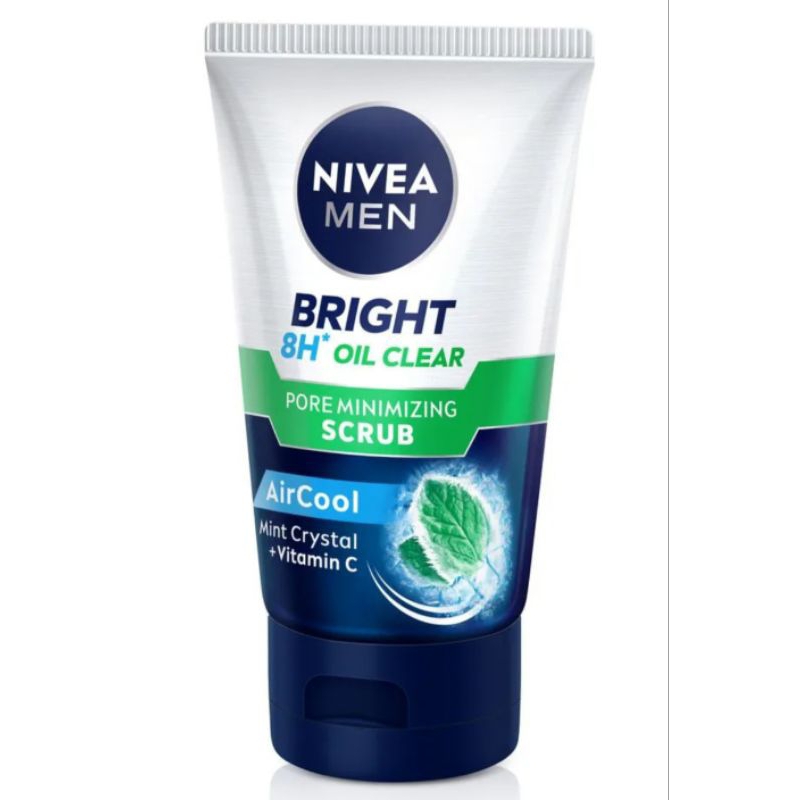 Jual Nivea men bright oil clear air mentol scrub 100ml (exp 12/2025 ...