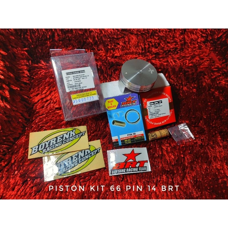 Jual PISTON KIT BRT 66 PIN 14 FORGED - BOYRENK RACING CONCEPT | Shopee Indonesia