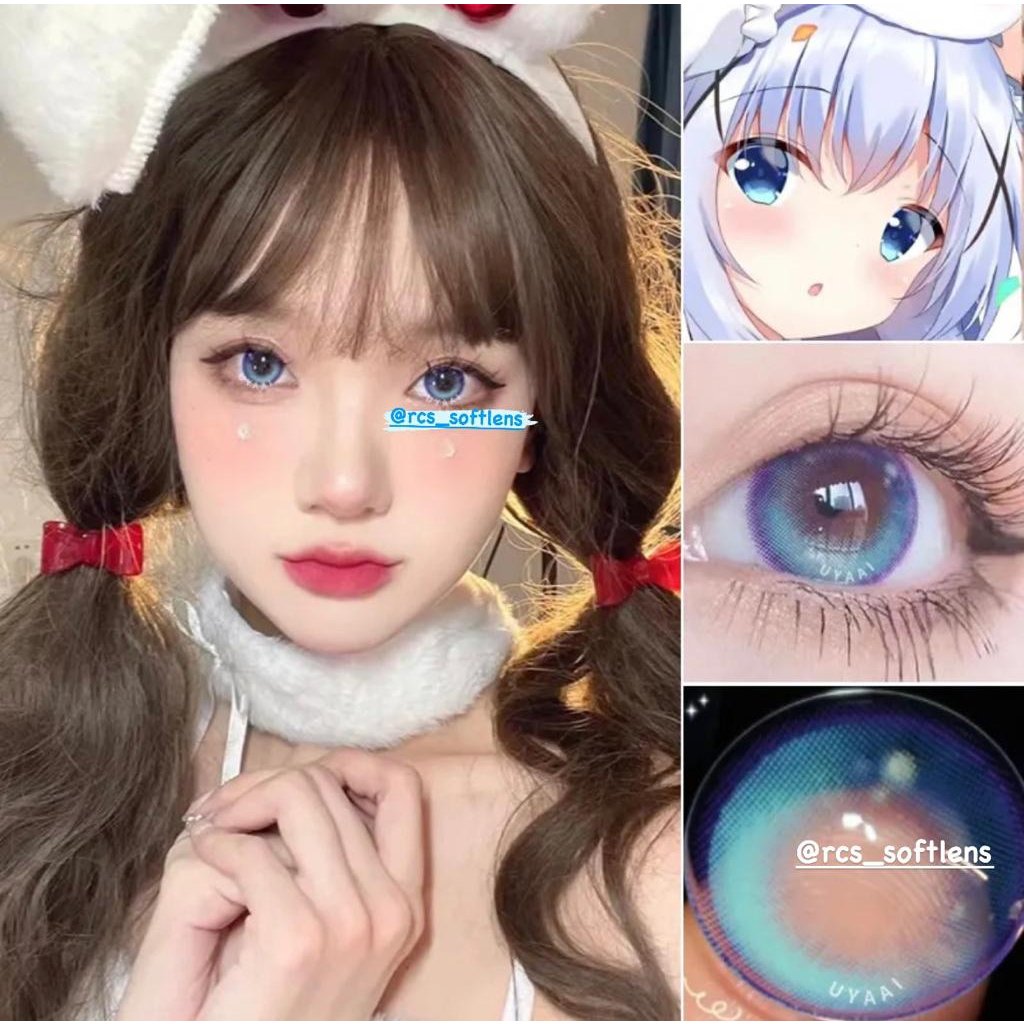 Jual RCS softlens biru minus softlens cosplay biru minus | Shopee Indonesia