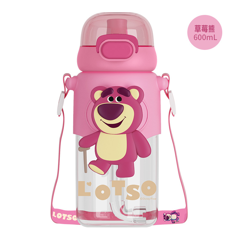 Jual Botol minum 2 in 1 tritan water bottle anak 600 mL motif buzz toy story / lotso / alien ...