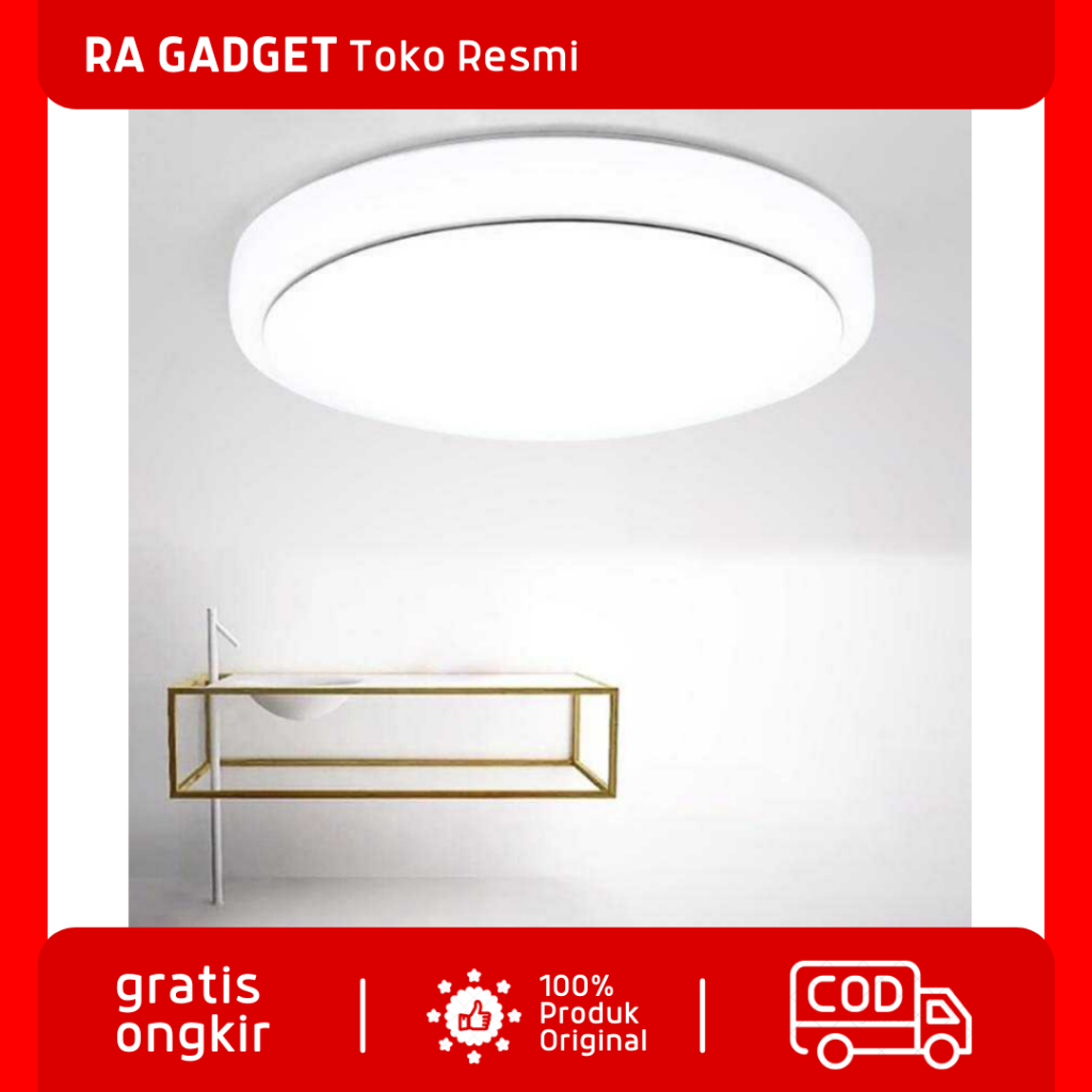 Jual Lampu Plafon LED Minimalis Modern 24W 26 cm Cool White / Lampu LED ...