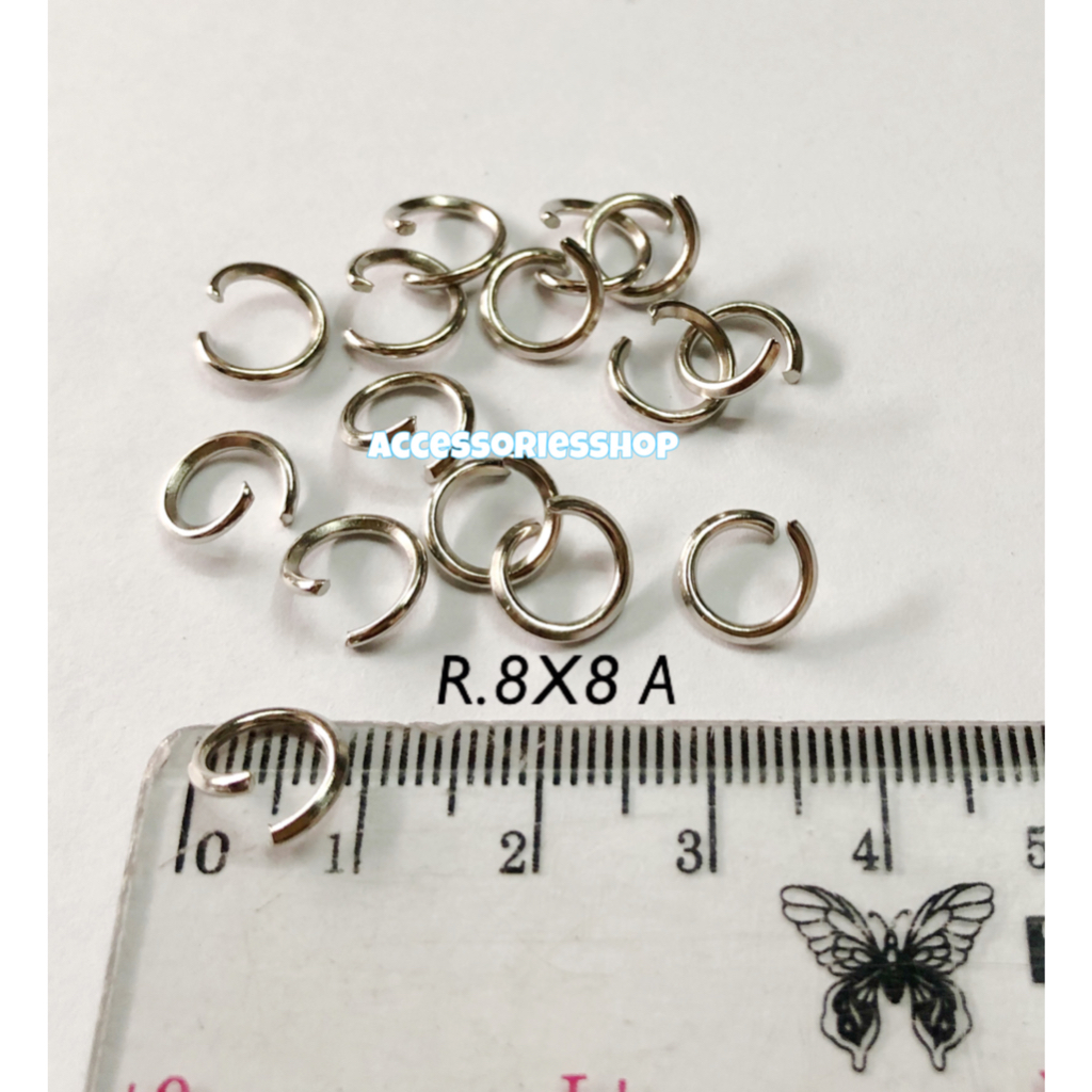 Jual Ring bulat/ring O ukuran 4mm,5mm & 8mm nikel bahan craft diy ...