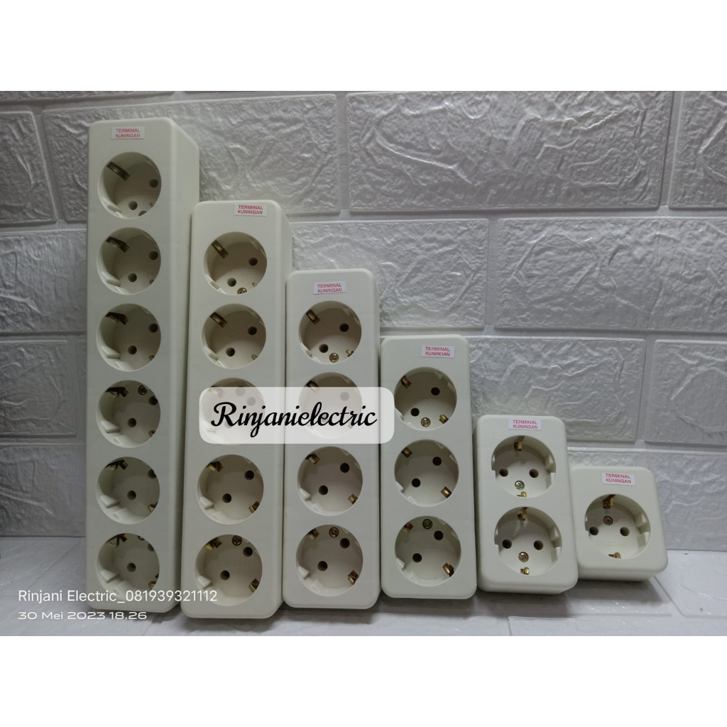 Jual UTICON STOP KONTAK ARDE 1-6 LUBANG/TERMINAL KUNINGAN UTICON/COLOKN LISTRIK | Shopee Indonesia